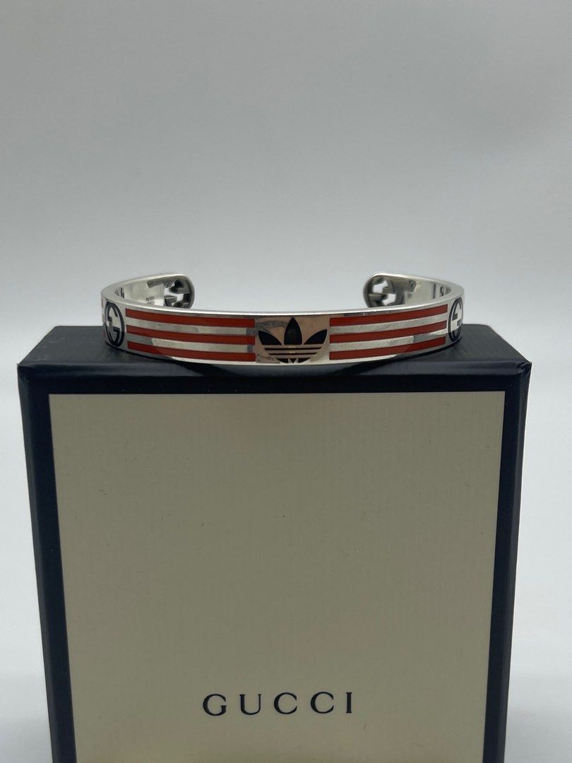 Gucci x Adidas Cuff Bracelet, Luxury, Accessories on Carousell