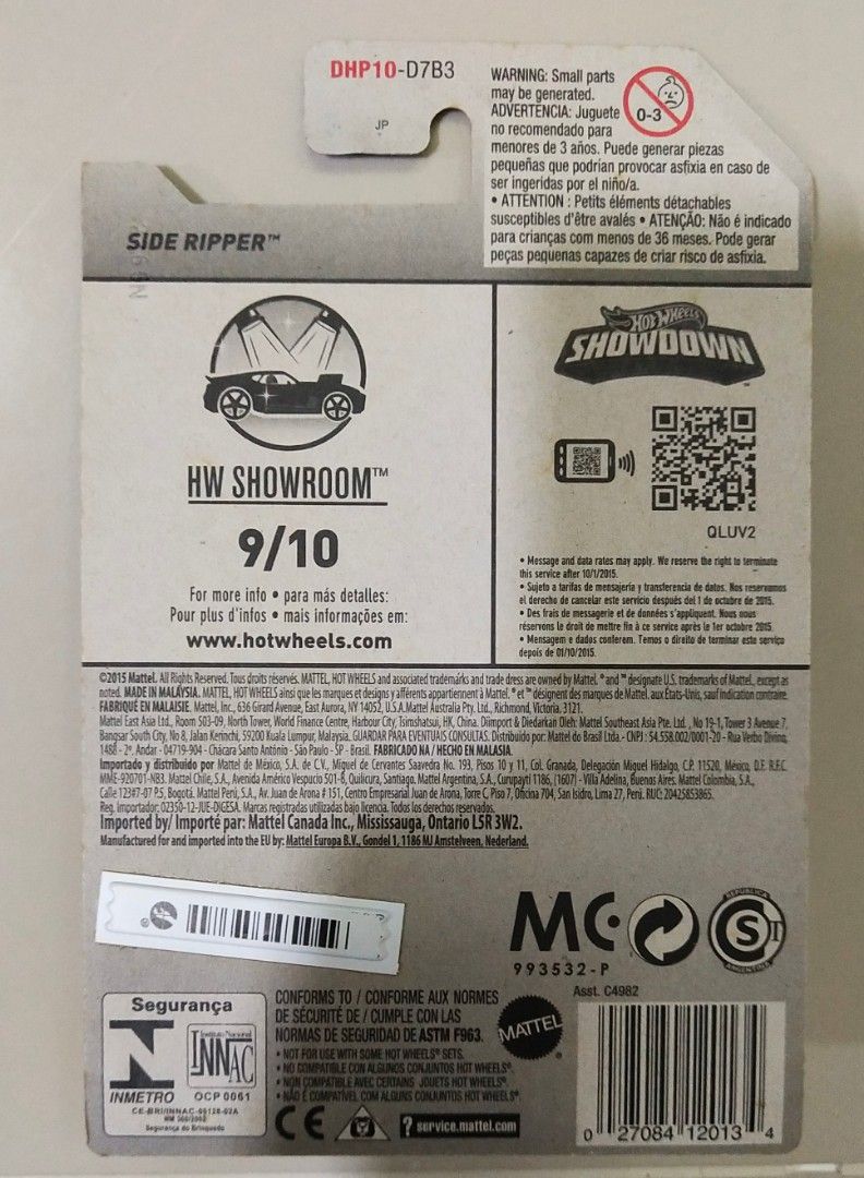 Hot Wheels Side Ripper 2015 Card, Hobbies & Toys, Toys & Games on Carousell