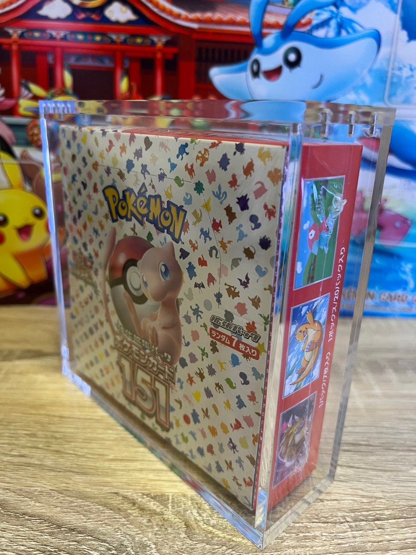 Pokemon Display Case - Japanese Booster Box, 興趣及遊戲, 收藏品及紀念品, 古董收藏 ...