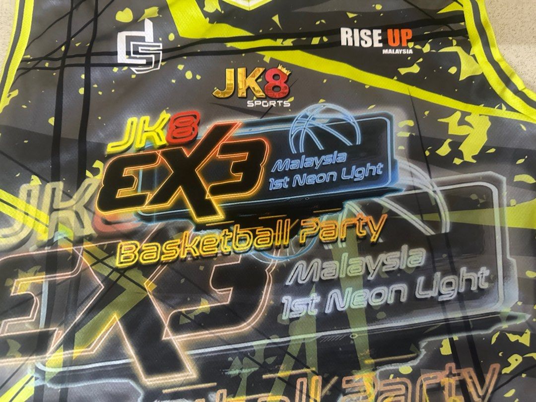 JK8 SPORTS 3X3 BASKETBALL JERSEY 2024, Men's Fashion, Tops & Sets, Formal Shirts on Carousell