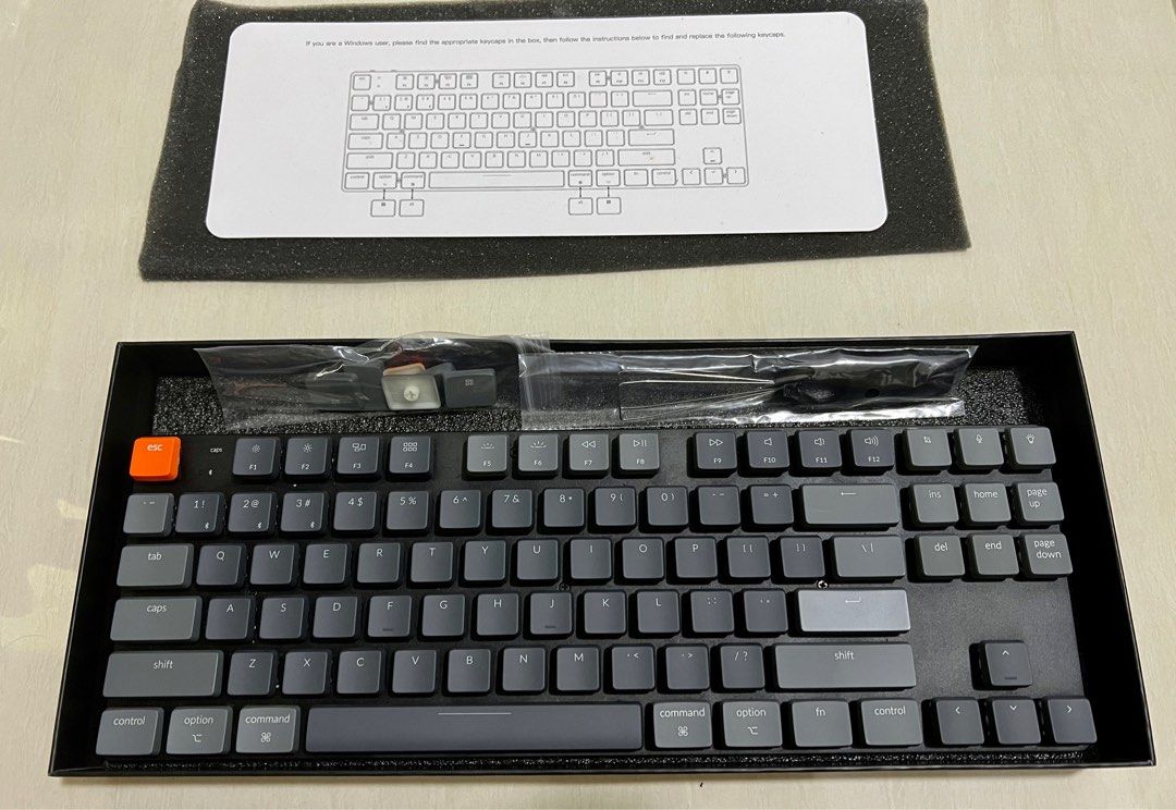 Keychron K1 SE RGB TKL Tenkeyless Mechanical Keyboard Low Profile Brown ...