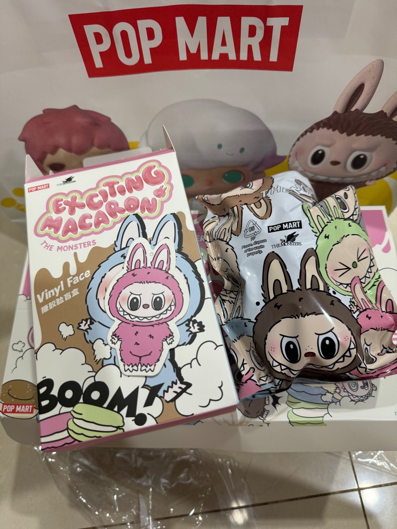 Labubu Exciting Macaron (Vinyl Face), Hobbies & Toys, Toys & Games on ...