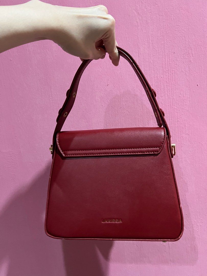 Larissa Bag Maroon, Women's Fashion, Bags & Wallets, Shoulder Bags on ...