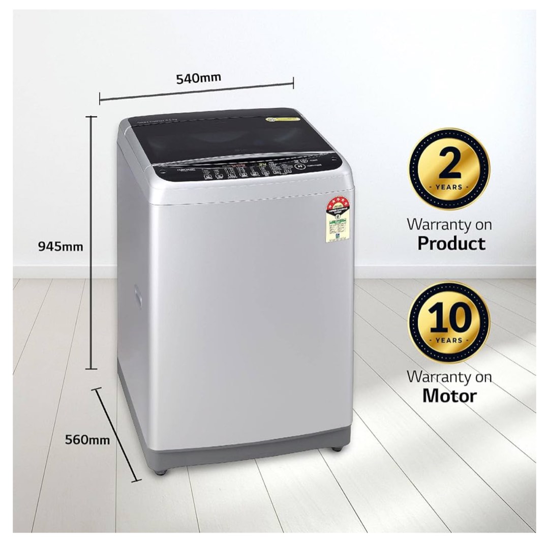 LG WASHING MACHINE 8.5Kg LG T2385VS2M 8.5kg Fully Auto Top Load ...