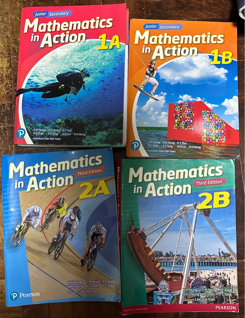 Mathematics In Action 1A/1B/2A/2B, 興趣及遊戲, 書本 & 文具, 教科書 - Carousell