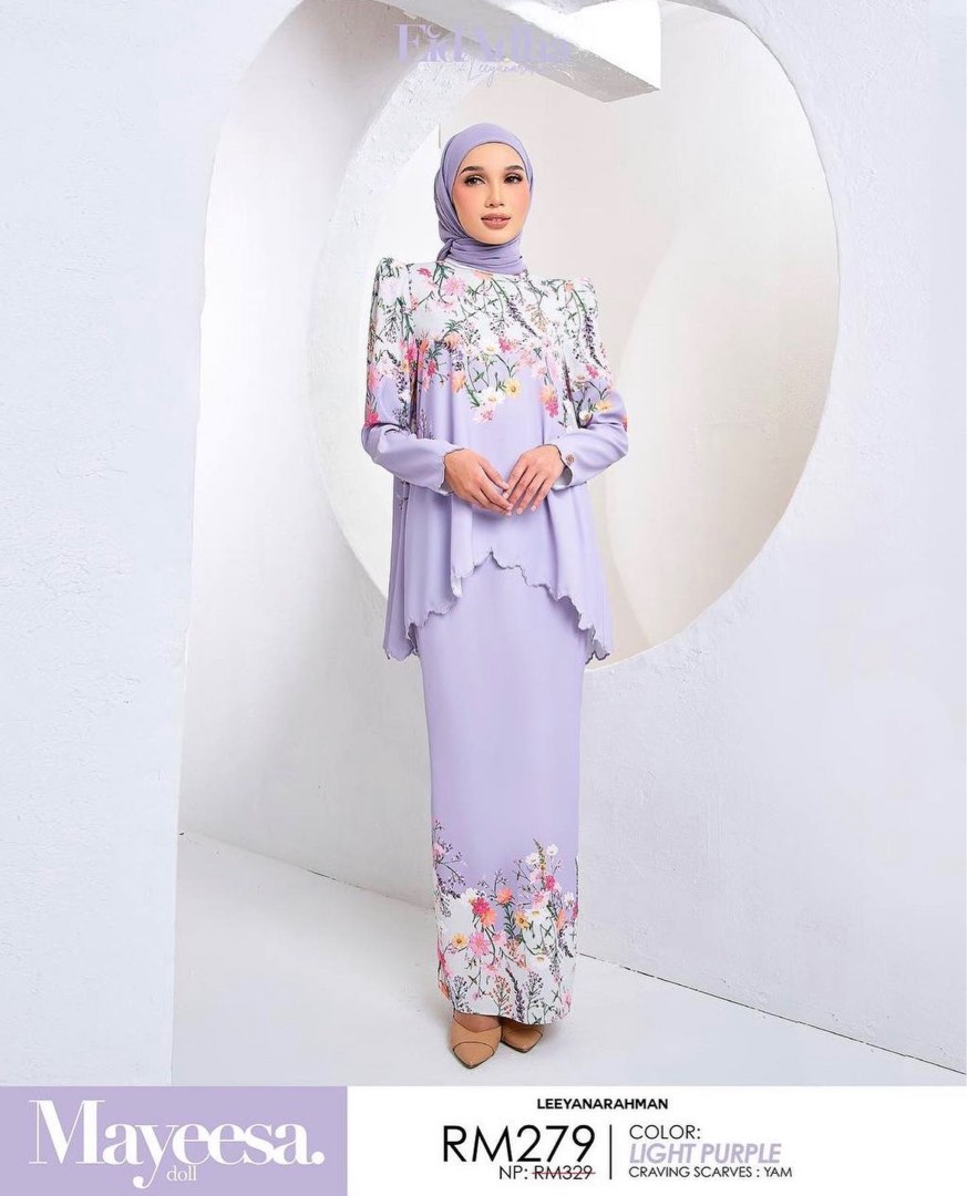MAYEESA DOLL LEEYANARAHMAN, Women's Fashion, Muslimah Fashion, Baju Kurung & sets on Carousell