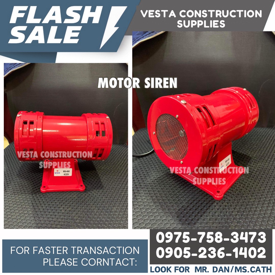 Motor Siren, Commercial & Industrial, Construction Tools & Equipment on ...