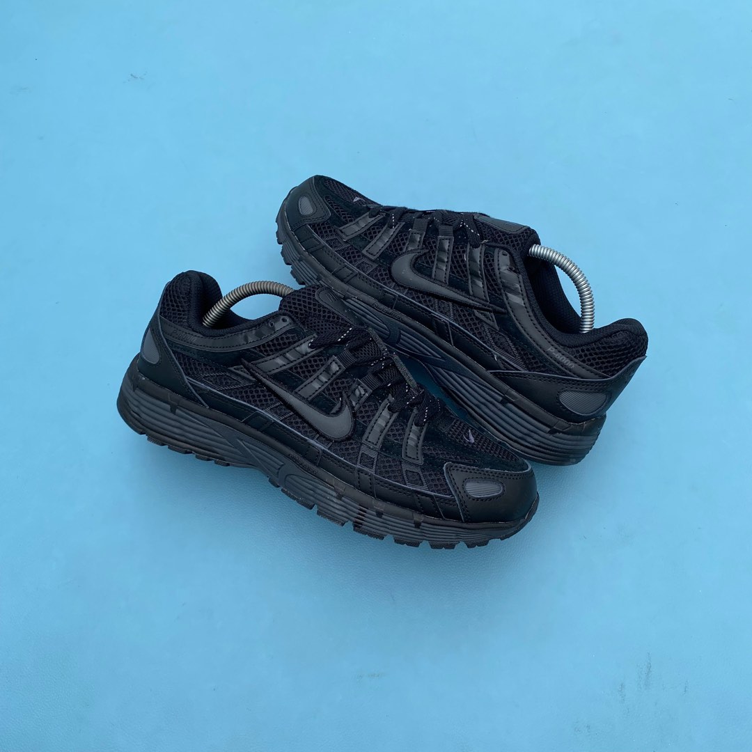 NIKE P - 6000 TRIPLE BLACK, Fesyen Pria, Sepatu , Sneakers di Carousell