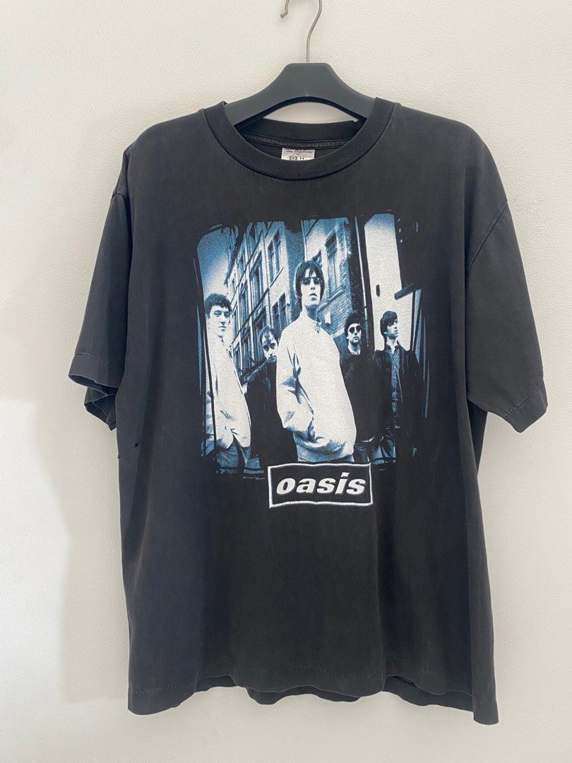 oasis / bootlag 90s / vintage, Fesyen Pria, Pakaian , Atasan di Carousell