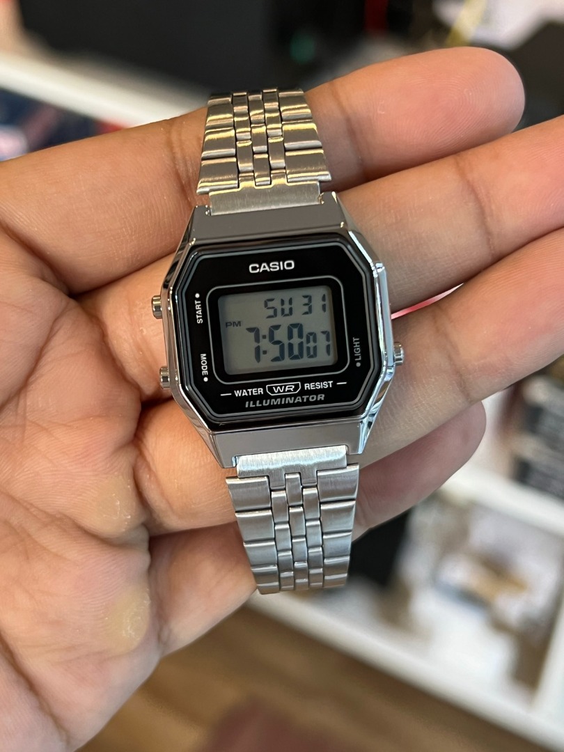 Original Casio Digital Black Dial Ladies Watch LA680-WA-1D, Women's ...