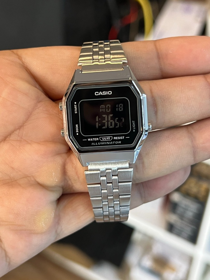 Original Casio Digital Black Dial Ladies Watch LA680-WA-1B 9 (NEGATIVE ...