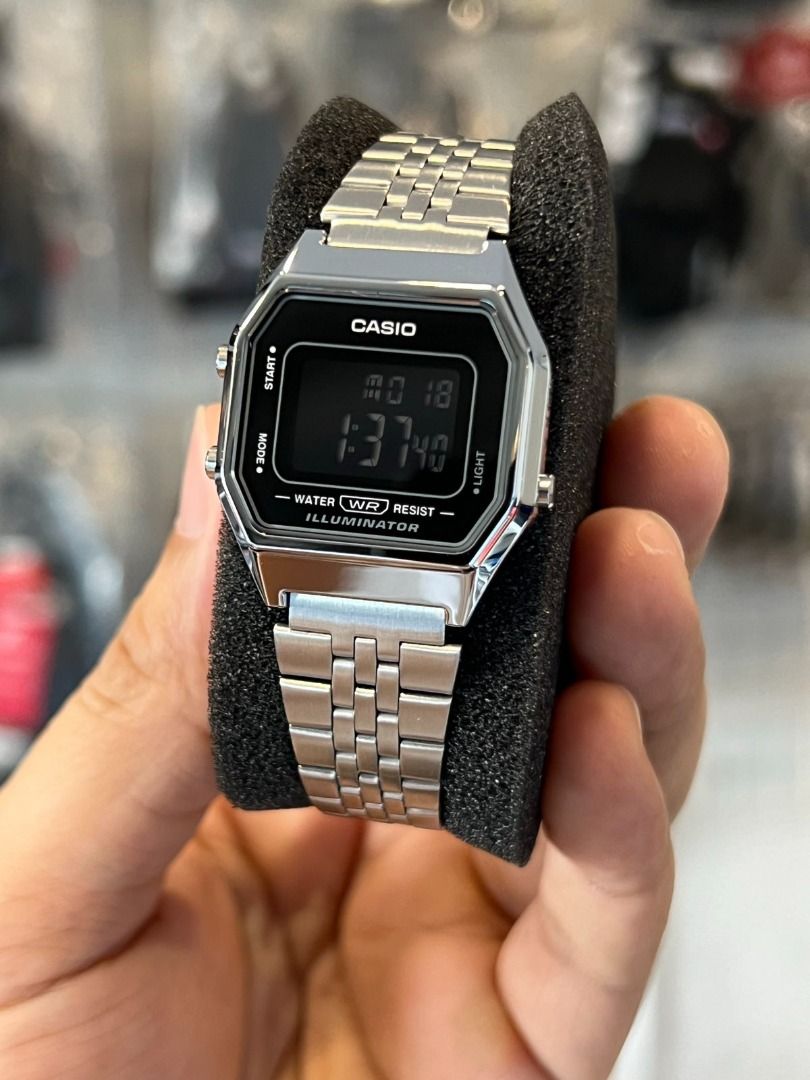 Original Casio Digital Black Dial Ladies Watch LA680-WA-1B 9 (NEGATIVE ...