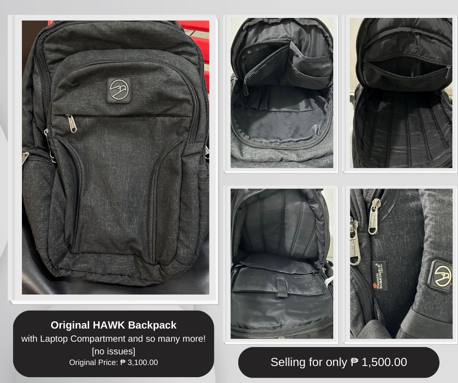 Original HAWK Backpack with Laptop Compartment and so many more!, Men's ...