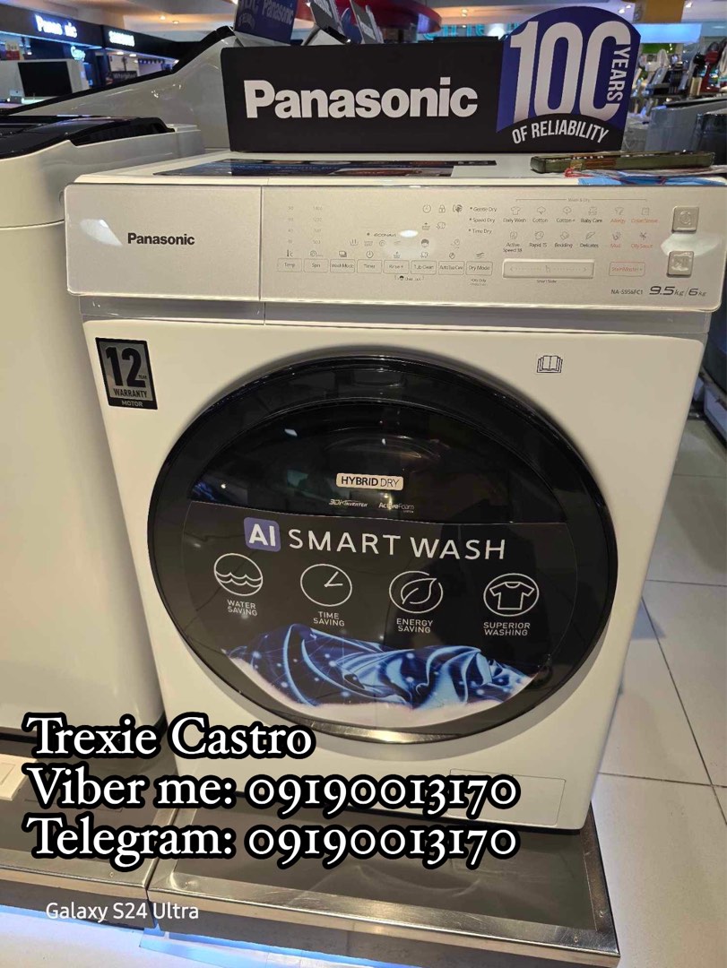 PANASONIC FRONTLOAD WASHING MACHINE INVERTER WASHER AND DRYER ...