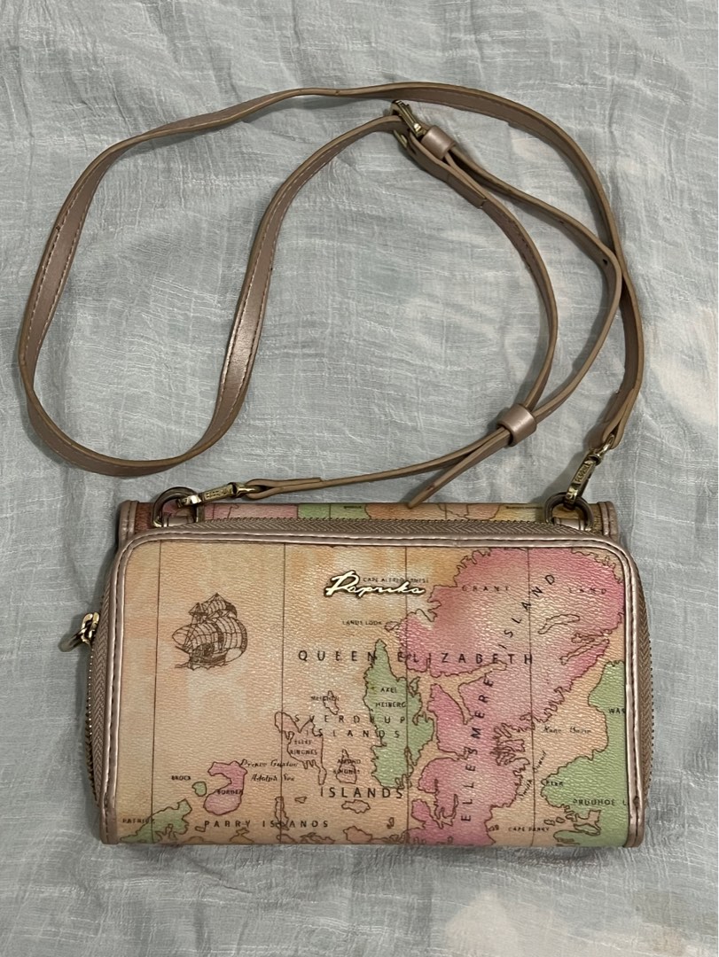 Paprika wallet sling bag map 2in1, Women's Fashion, Bags & Wallets ...