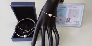 Natural Pearl with Jade Necklace, Women's Fashion, Jewelry & Organisers ...