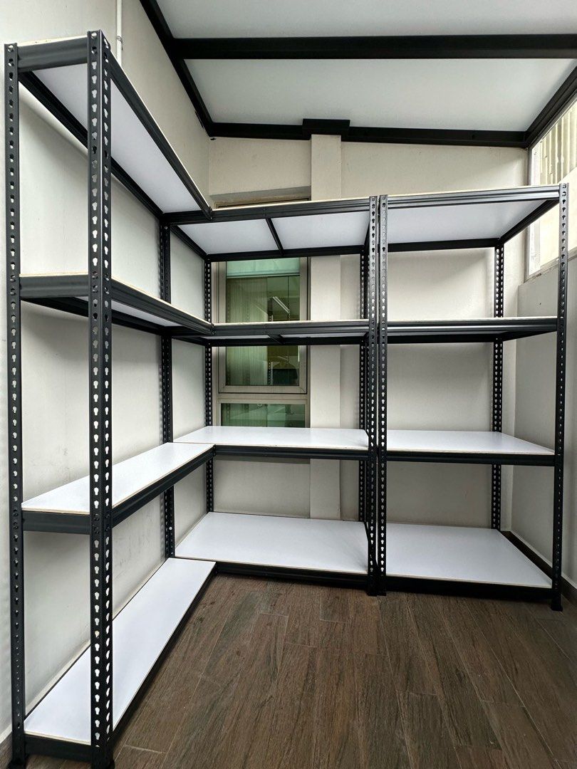 PVC Wood board/full metal boltless racks|hdb bombshelter|storeroom ...