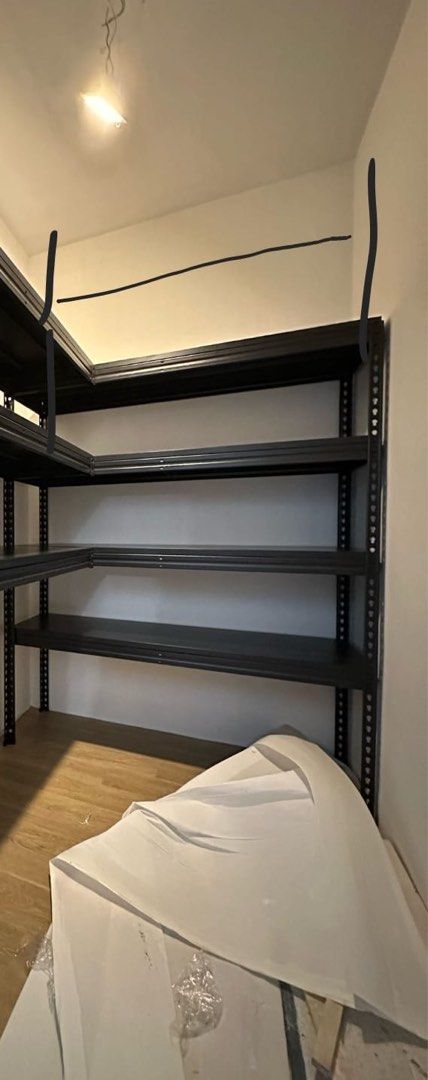 PVC Wood board/full metal boltless racks|hdb bombshelter|storeroom ...