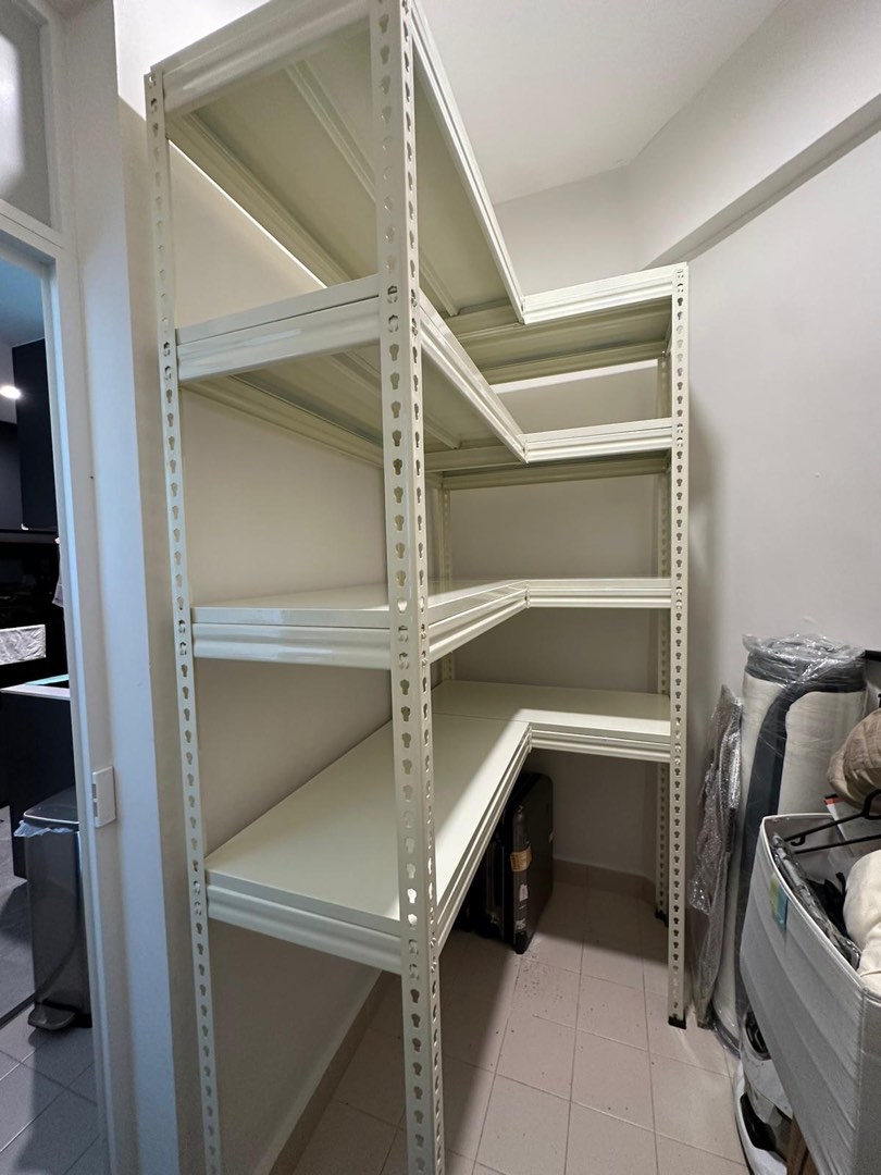 PVC Wood board/full metal boltless racks|hdb bombshelter|storeroom ...