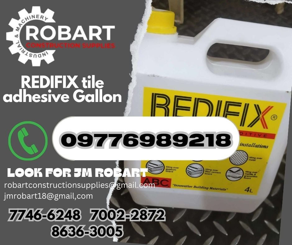 REDIFIX tile adhesive Gallon, Commercial & Industrial, Construction ...