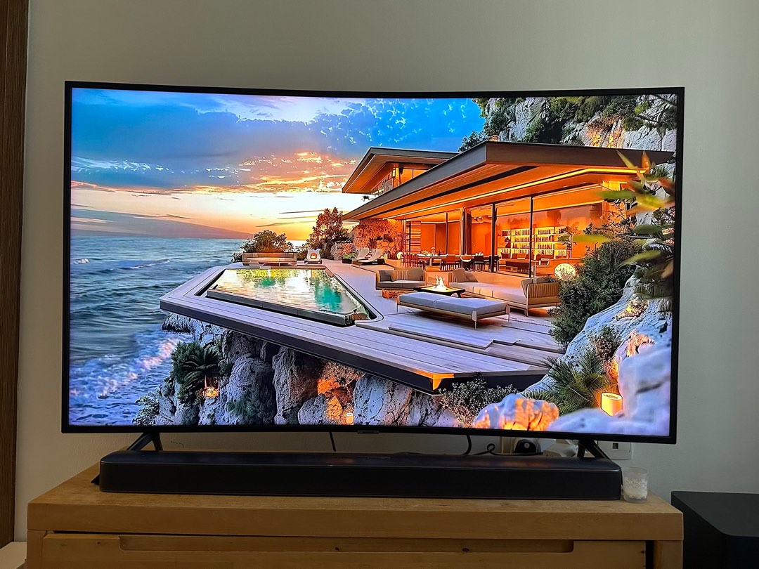Samsung 55 inch smart TV UHD 4k LED curve, TV & Home Appliances, TV ...