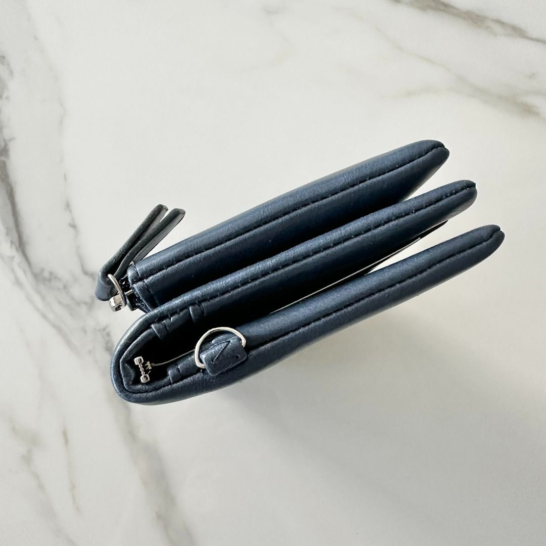 Santa Barbara Polo & Racquet Club Ladies Long Wallet Blue Bifold with ...