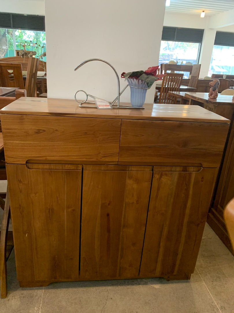 Solid Teak Wood Simple Buffet Table Better Than Mahogany,Narra,Tanguile ...