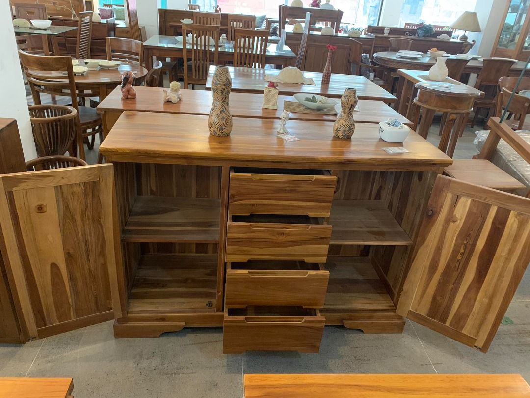 Solid Teak Wood Small Selena-2 Buffet Table Better Than Mahogany,Narra ...