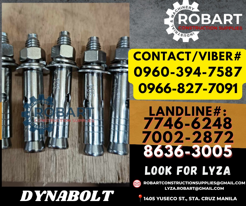 Stainless Dynabolt, Commercial & Industrial, Construction Tools ...