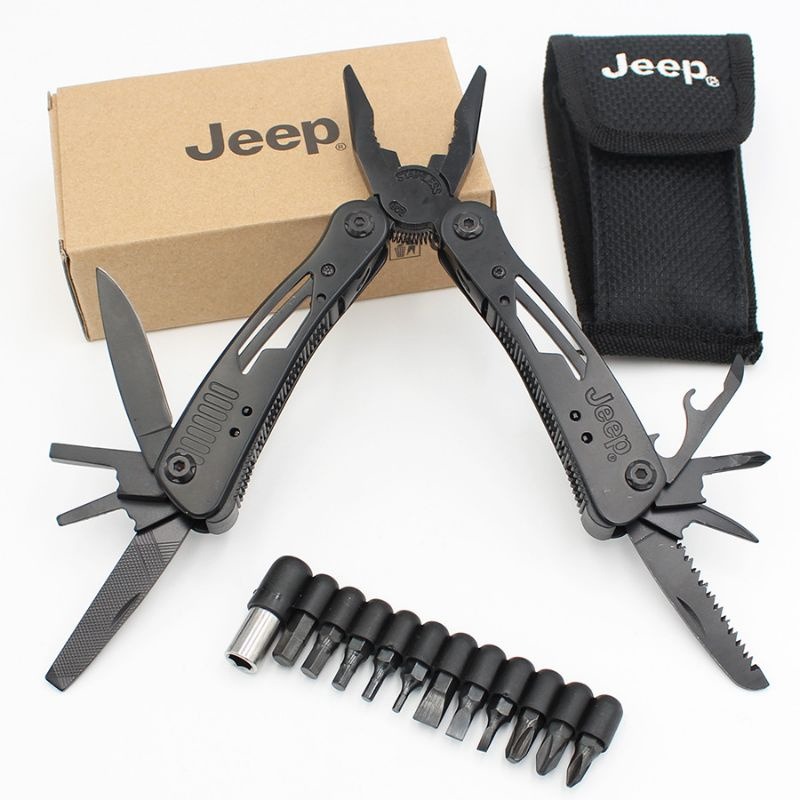 Stainless Steel Blackened Multi-Purpose Foldable Pliers Combination ...