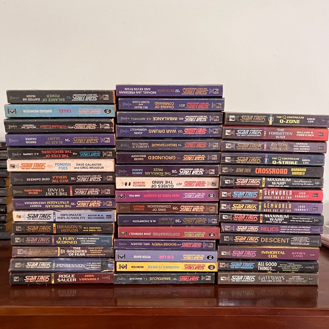 Star Trek The Next Generation Numbered Novels, Hobbies & Toys, Books ...