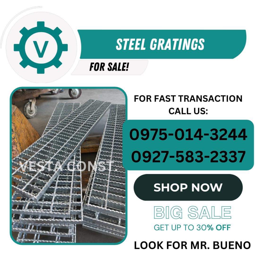 Steel Gratings, Commercial & Industrial, Construction Tools & Equipment on Carousell