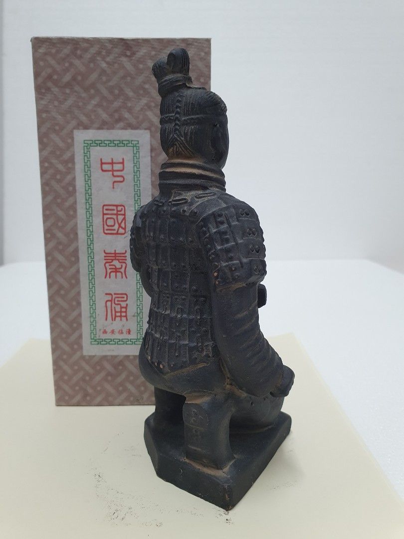 TERRACOTTA Kneeling Archer Warrior Ceramic Figurine Qin Dynasty ...