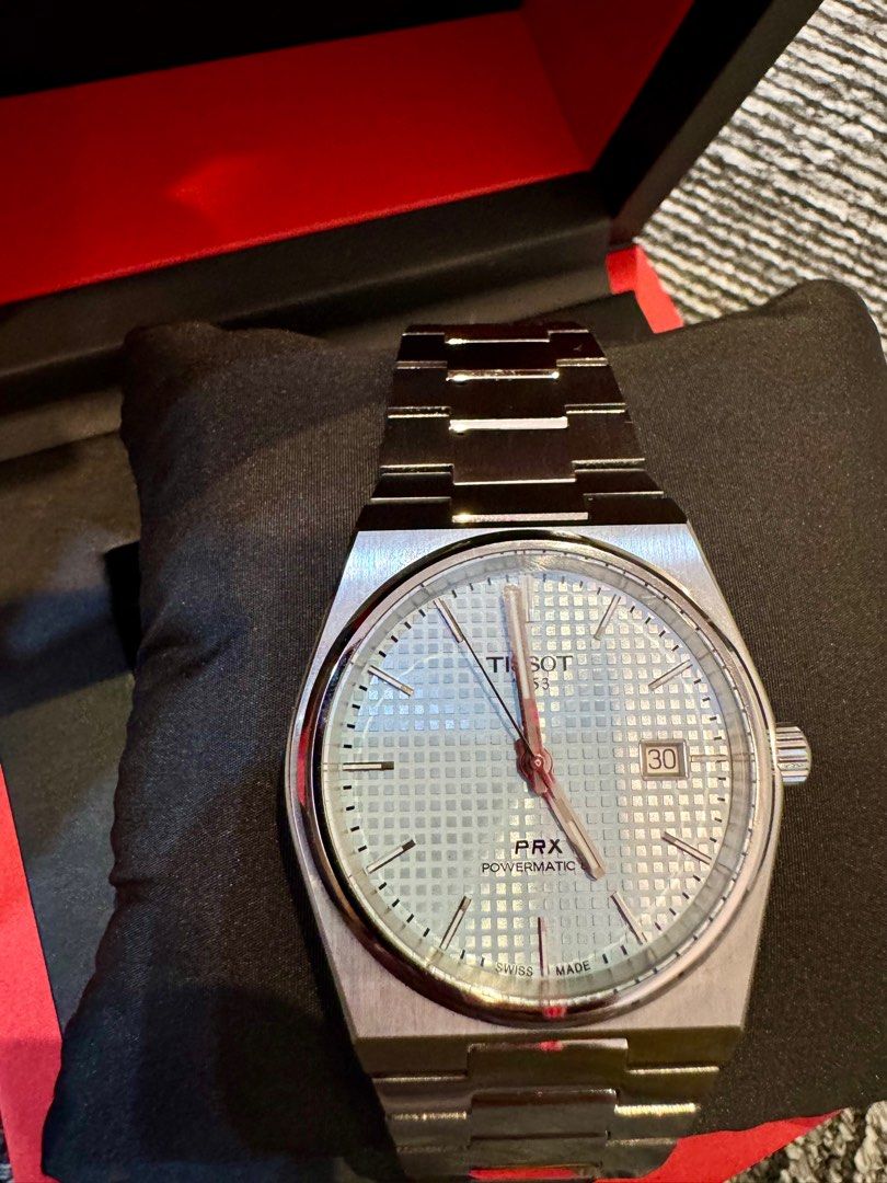Tissot PRX Tiffany Blue Powermatic 80, Luxury, Watches on Carousell