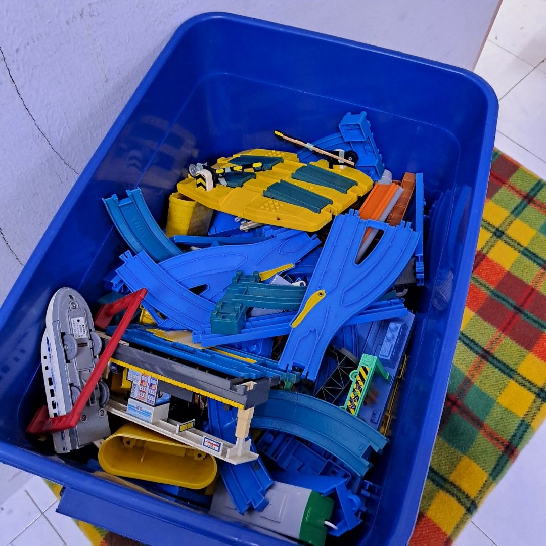 Tomica train set with tracks &more big box, Babies & Kids, Infant ...