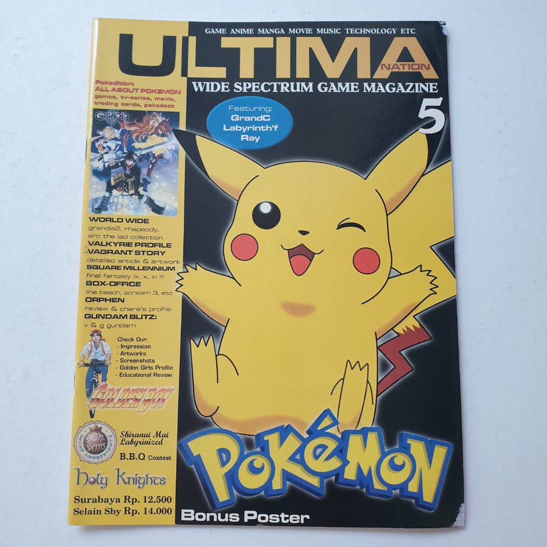 Ultima Nation Game Anime Manga Magazine Buku Majalah Bekas Layak ...