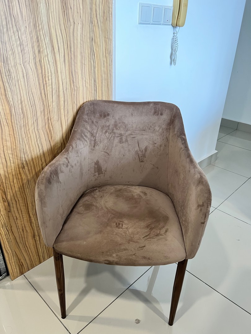 Velvet dining chair from ssf, Furniture & Home Living, Furniture ...