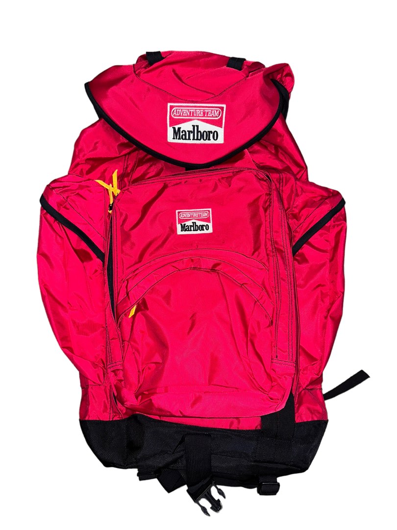 Vintage Marlboro Hiking Backpack With Detachable Daypack, Men's Fashion ...