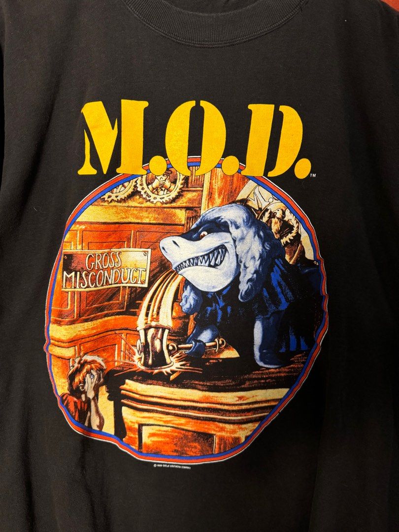 VINTAGE MOD M.O.D GROSS MISCONDUCT 80s, Men's Fashion, Tops & Sets ...