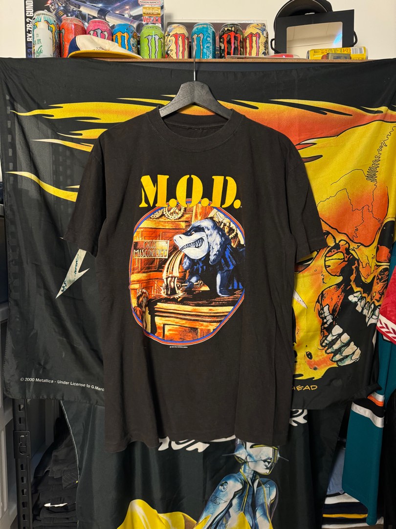 VINTAGE MOD M.O.D GROSS MISCONDUCT 80s, Men's Fashion, Tops & Sets ...