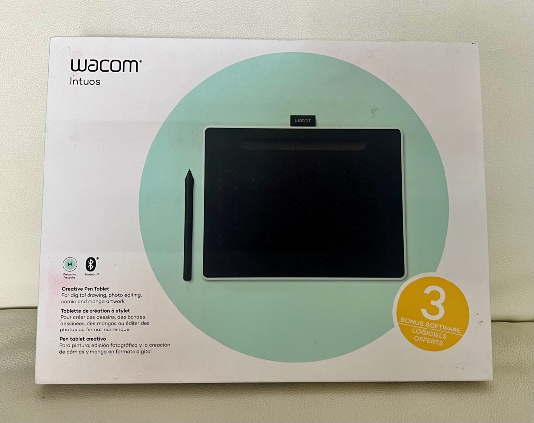 Wacom Intuos Medium Bluetooth Graphics Drawing Tablet, Computers & Tech ...