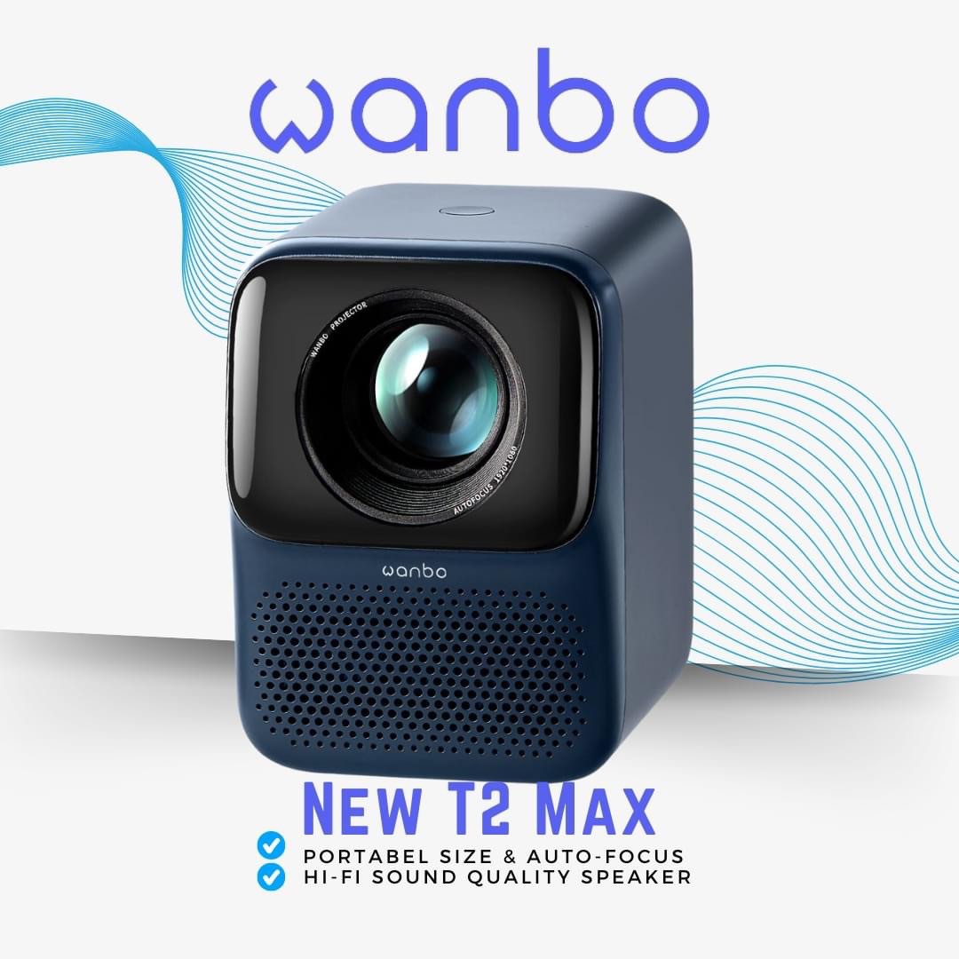 Wanbo New T2 MAX Projector 4K Decode Auto-Focus 3W Speaker 450ANSI Mini ...