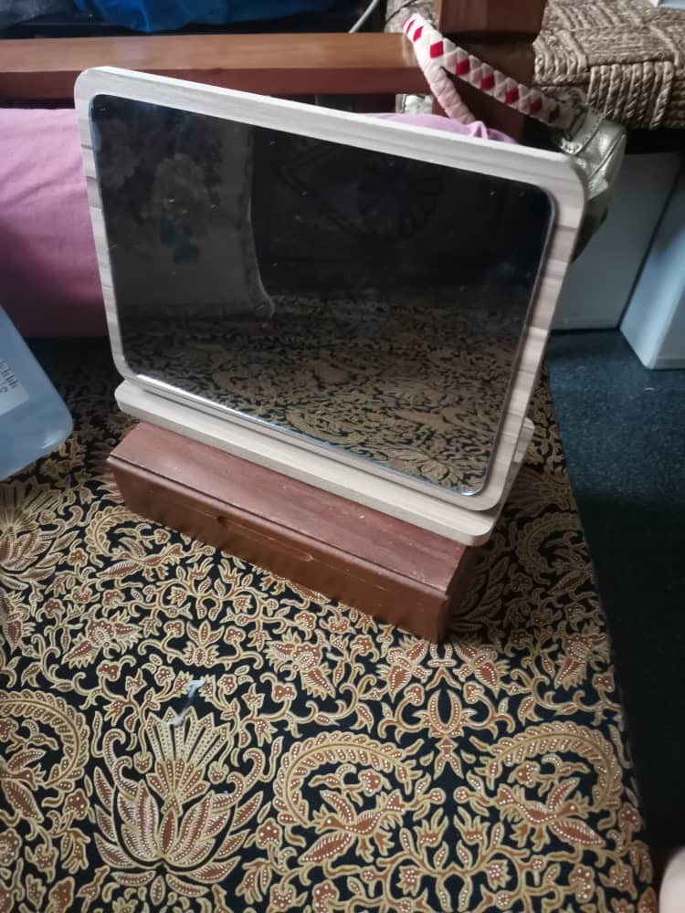 Wooden Foldable Mirror, Furniture & Home Living, Home Decor, Mirrors on ...