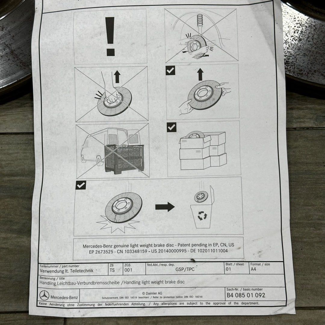 10 Pot 10N Akebono AC4CH-T6 Big Brake Kit BBK with 440mm Vented Disc ...