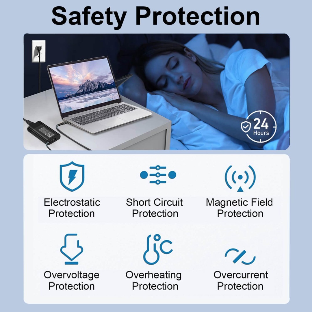 130W USB-C C 型替換適配器筆記型電腦充電器適用於戴爾宏碁華為 Macbook 三星任天堂，兼容設備 galckp 130W USB ...