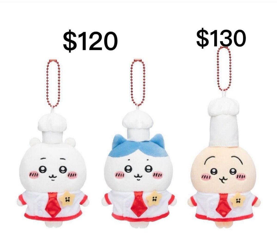 廚師系列 - Chiikawa /小八 :$120 兔 Usagi :130, 興趣及遊戲, 玩具 & 遊戲類 - Carousell