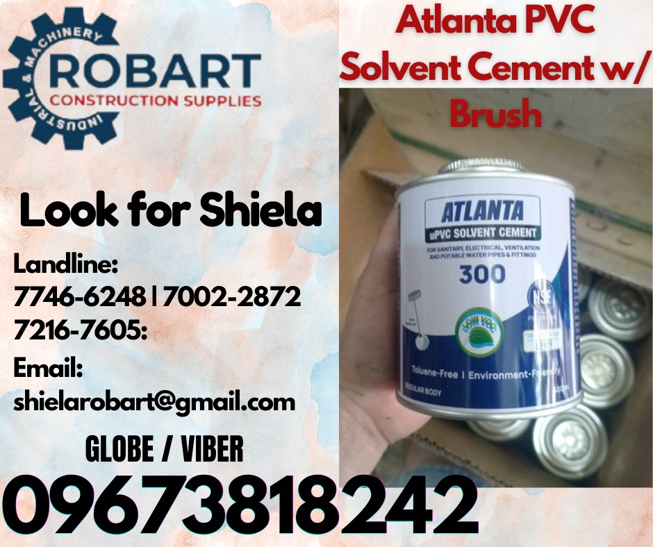 Atlanta PVC Solvent Cement w/ Brush @Plastic Container, Commercial ...