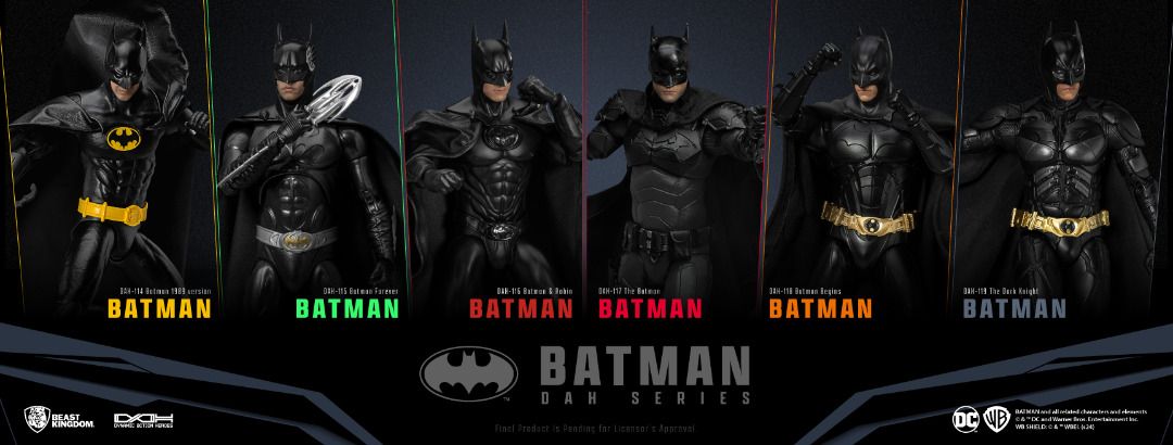 Beast Kingdom DAH-114 Batman 1989 Version / DAH-115 Batman (Batman ...