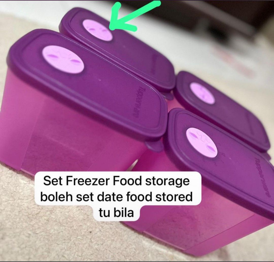 Bekas Tupperware simpan di Peti ais, Furniture & Home Living ...
