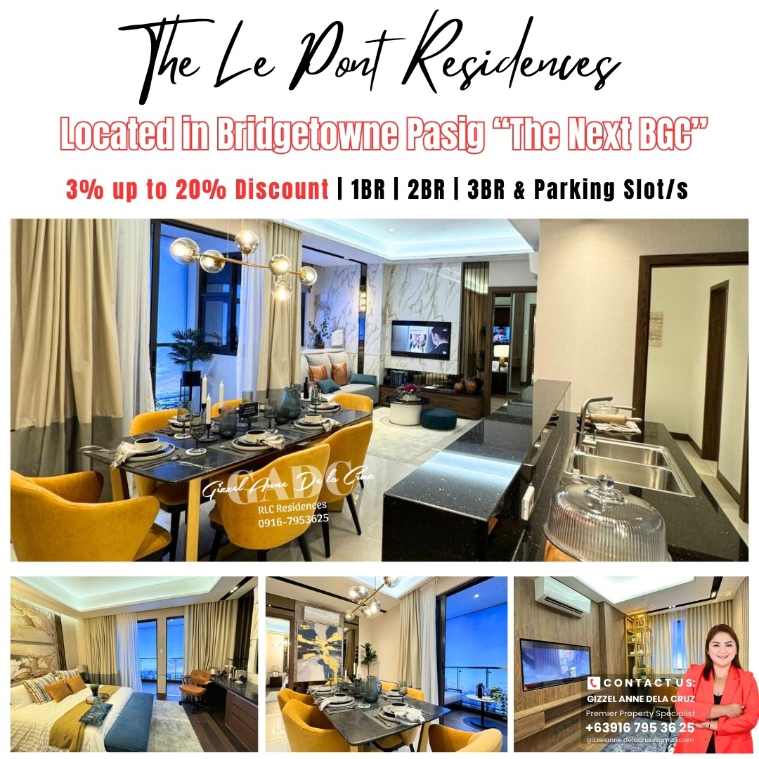 Bridgetowne Pasig Pre-Selling High-End Condo for sale at The Le Pont ...